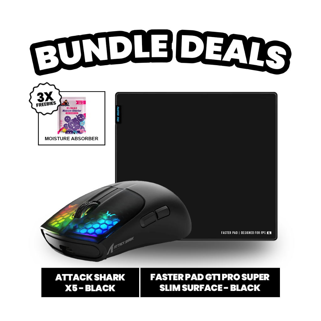 Attack Shark X5 Wireless Gaming Mouse Tri-Mode 2.4G USB-C Wired ...