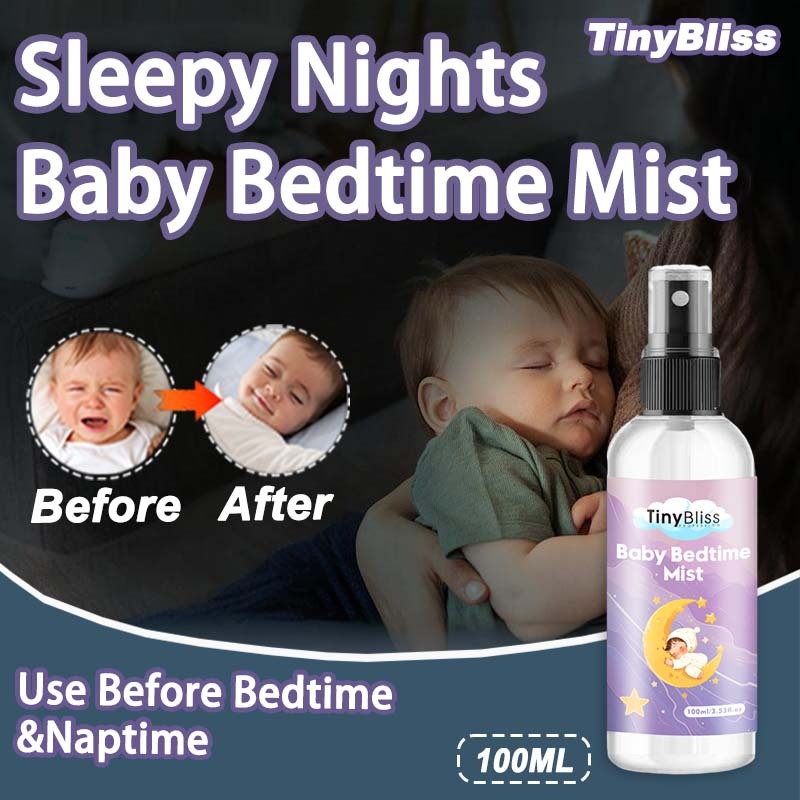 Tiny Bliss Baby Bedtime Mist Fabric Spray Relaxes Sleepy time Promote ...