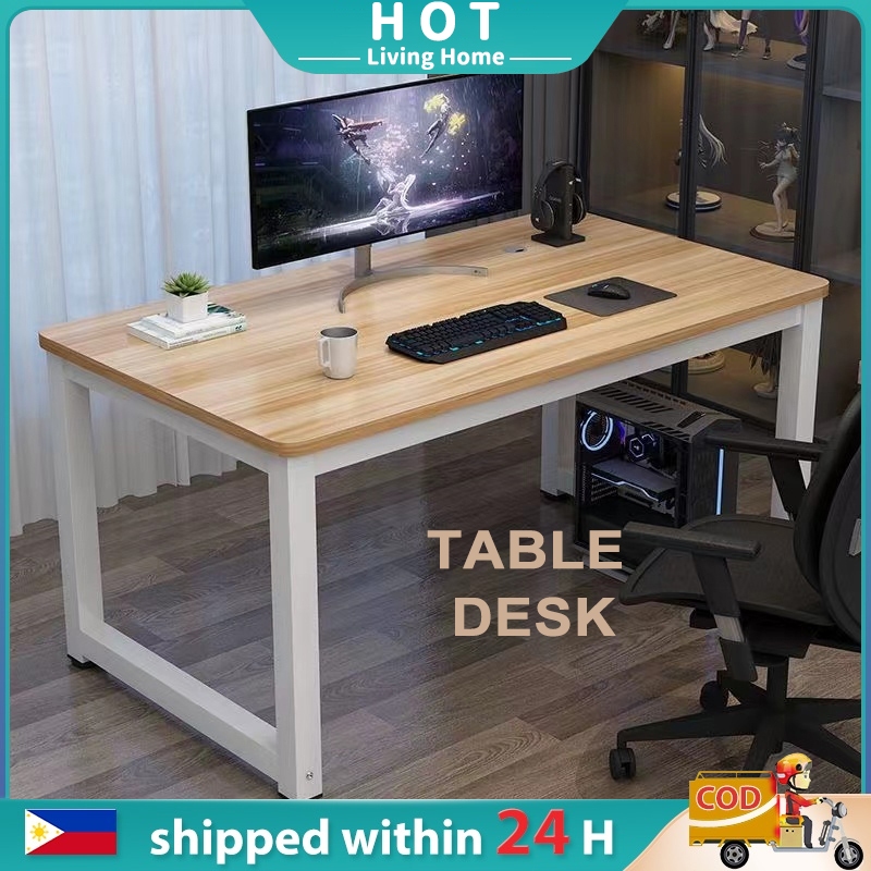 Computer Desk Office Table Writing Desk Study Table Wood Grain Desktop ...