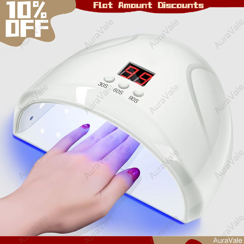 AuraVale USB Nail Dryer 36W UV LED Nail Lamp for Gel Polish Quick ...