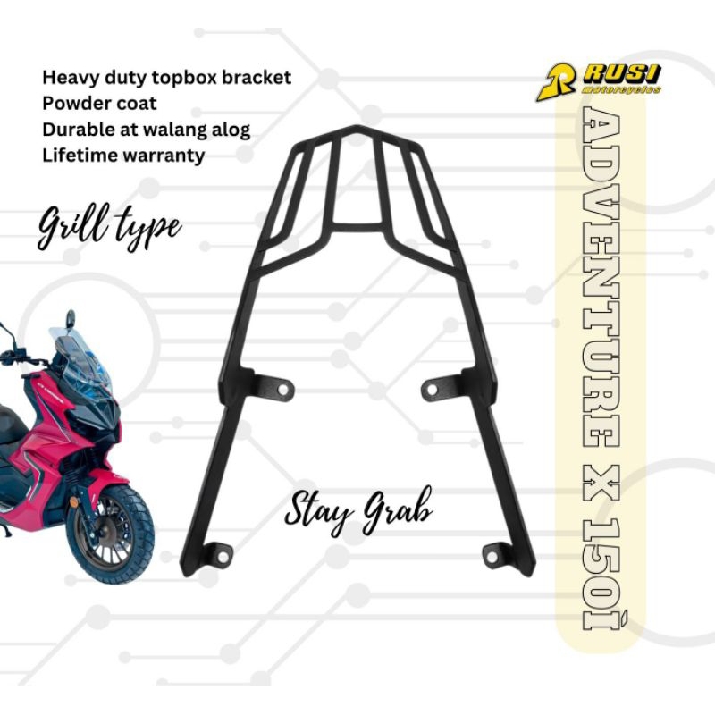 Rusi Adventure X 150i ADX 150 Stay Grab Topbox Bracket Heavy Duty ...