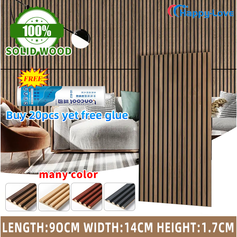 COD Solid Wood Wallpaper Sticker Waterproof Grille Design Ecological ...