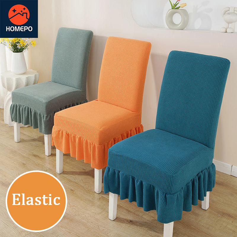 HOMEPO⭐【Vouchers】Thicken Dining Chair seat cover universal Waterproof ...