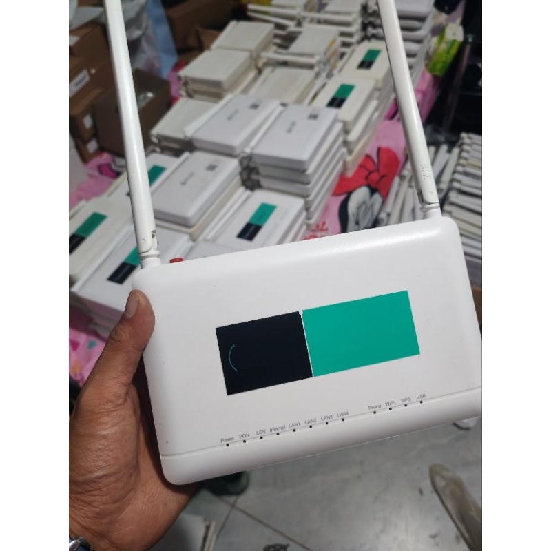 ZTE F670L V1 OR V2 DUALBOND GPON ONT (FLASH) with adaptor free f clamp ...