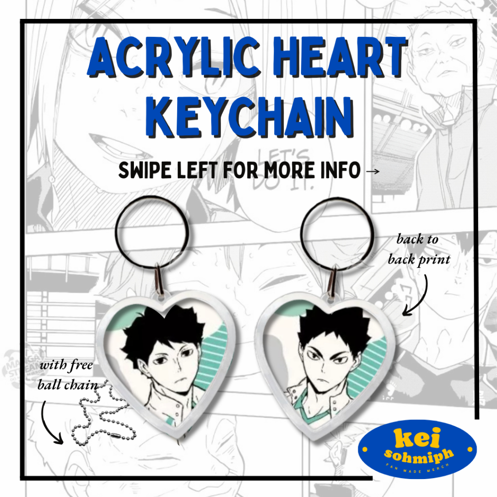 Haikyuu Anime Manga Heart Matching Keychain | Shopee Philippines