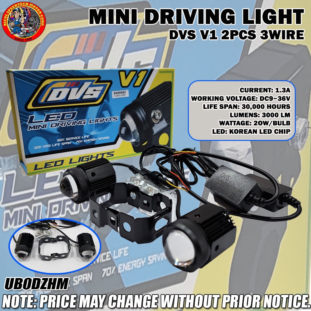 MINI DRIVING LIGHT 2PCS 3WIRE DVS V1 (UB0DZHM) | Shopee Philippines