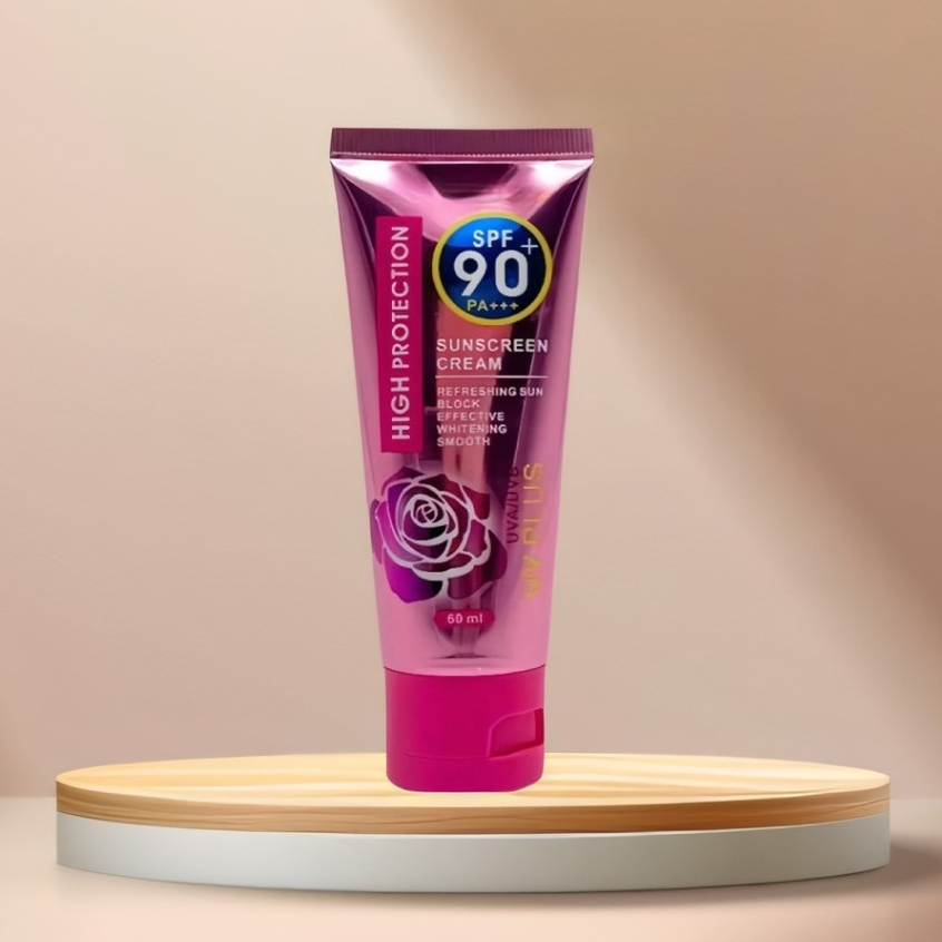 Skin Care Facial Sunscreen Cream SPF 90+ Sunblock Lotion 60ml | Shopee ...