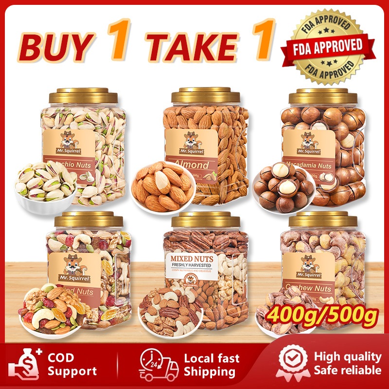 500g Mixed Nuts And Fruits Almond Nuts Cashew Nuts Pistachio Nuts Trail ...