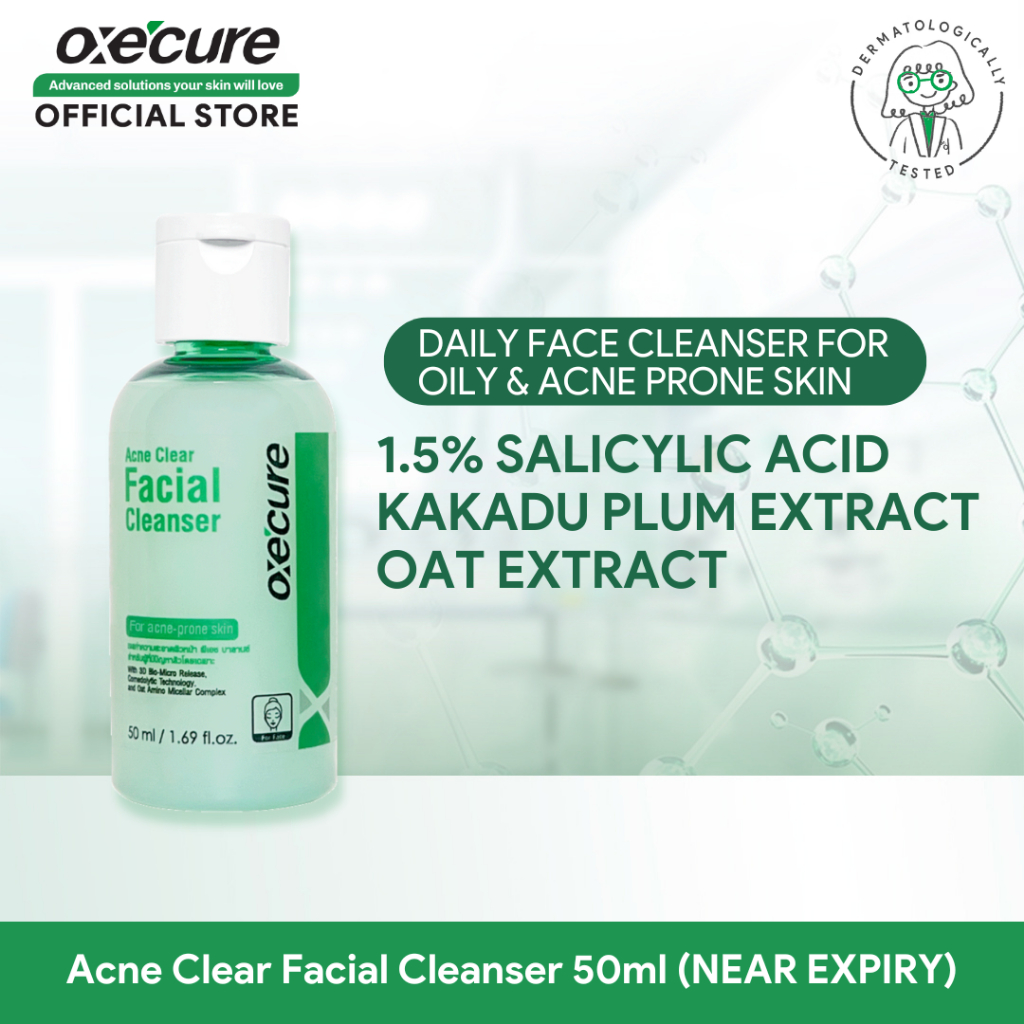 [NEAR EXPIRY: SEPT 2025] OXECURE 1.5% Salicylic Acid Acne Clear Facial ...