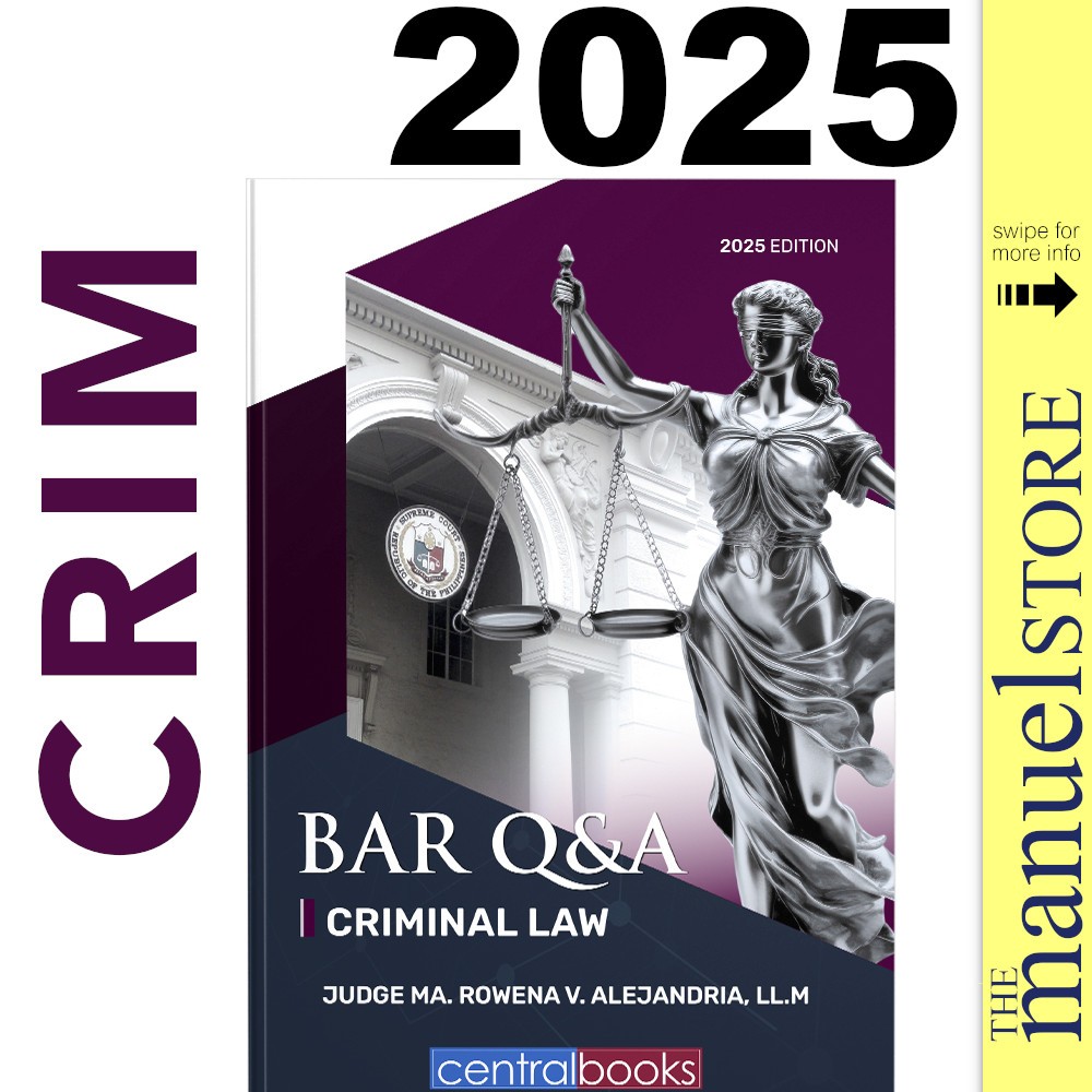 Bar Q&A (2025 Ed.) - Criminal Law - Judge Ma. Rowena Alejandria ...