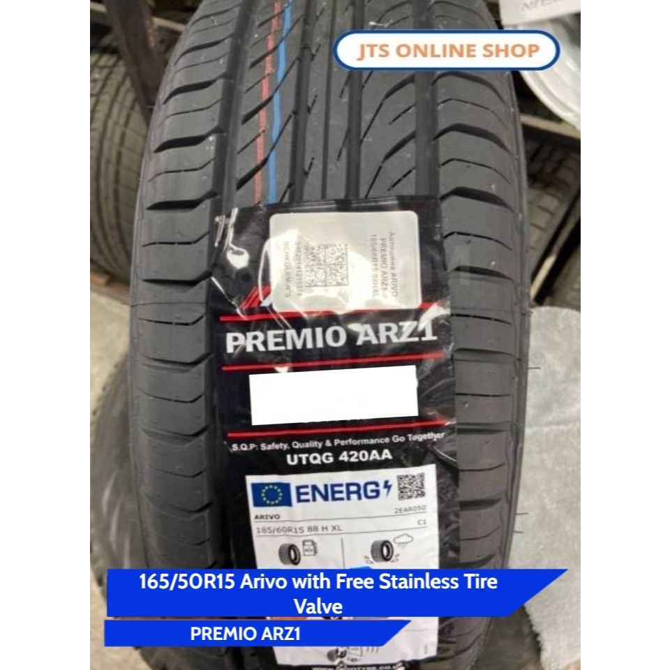 165/50R15 Arivo Premio ARZ1 with Free Stainless Tire Valve (PRE-ORDER) | Shopee Philippines