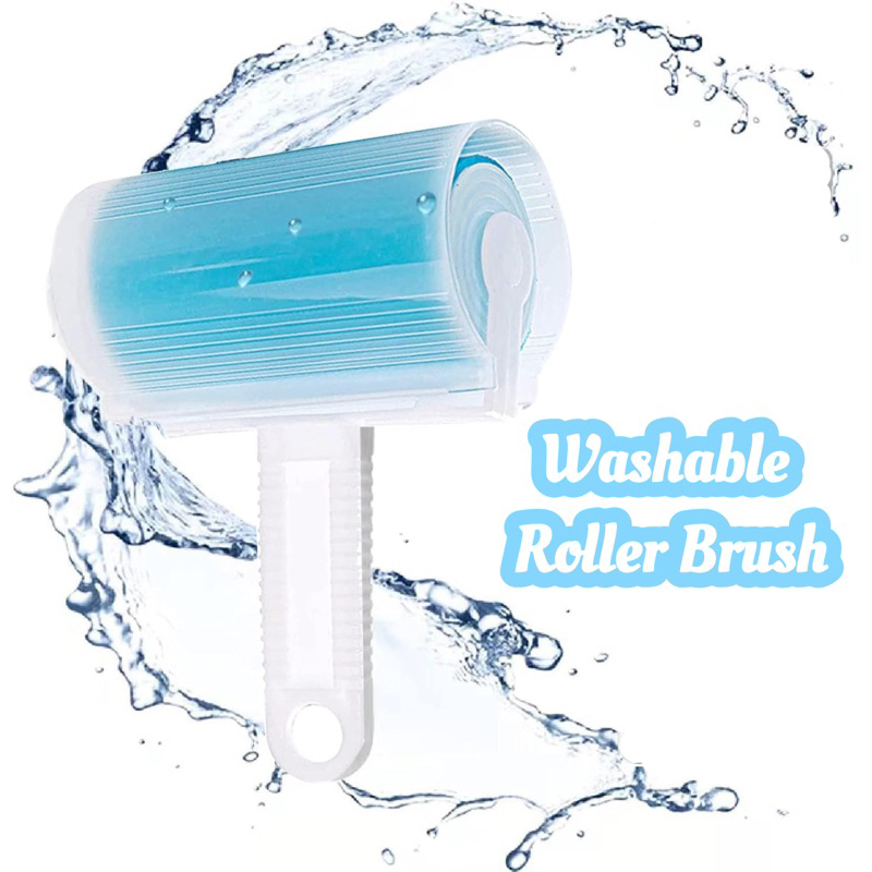 Washable Roller Cleaner Lint Sticky Picker Pet Hair Fluff Remover Brush ...