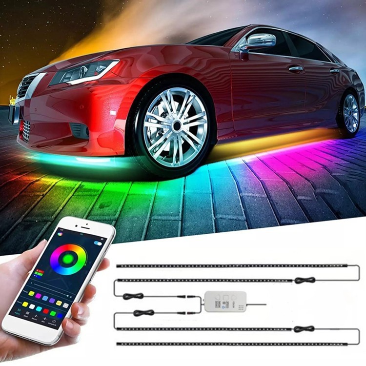 App/Remote Control Car Light Underglow RGB 8 Colors Universal ...