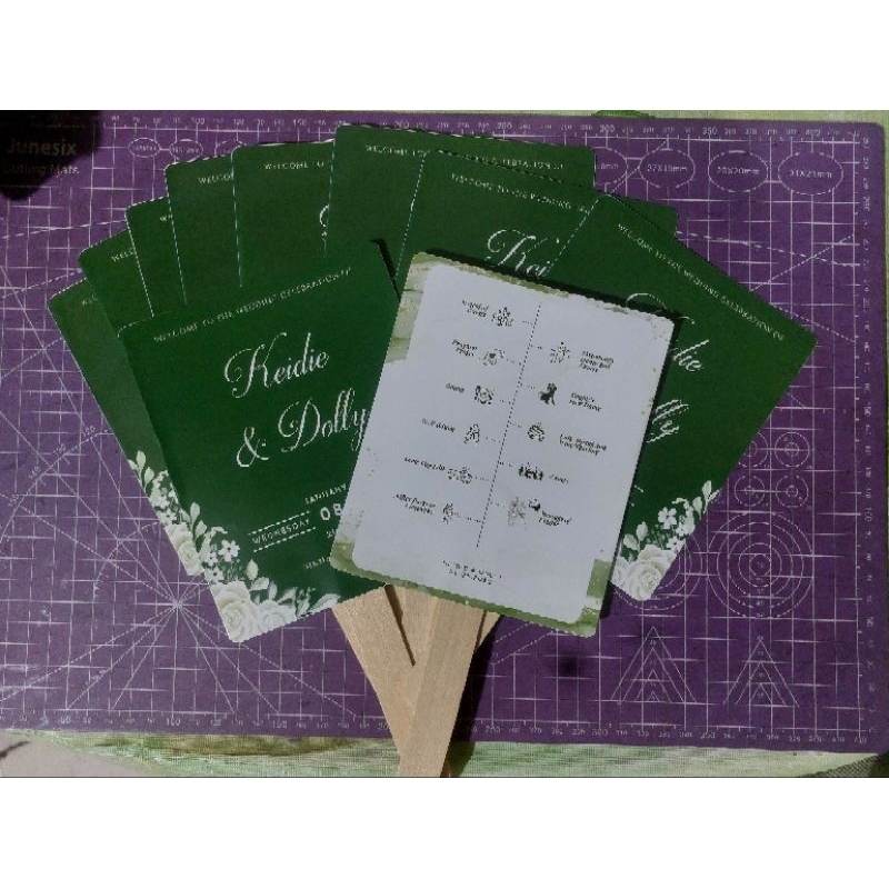 Wedding hand fans customize *10pcs minimum | Shopee Philippines