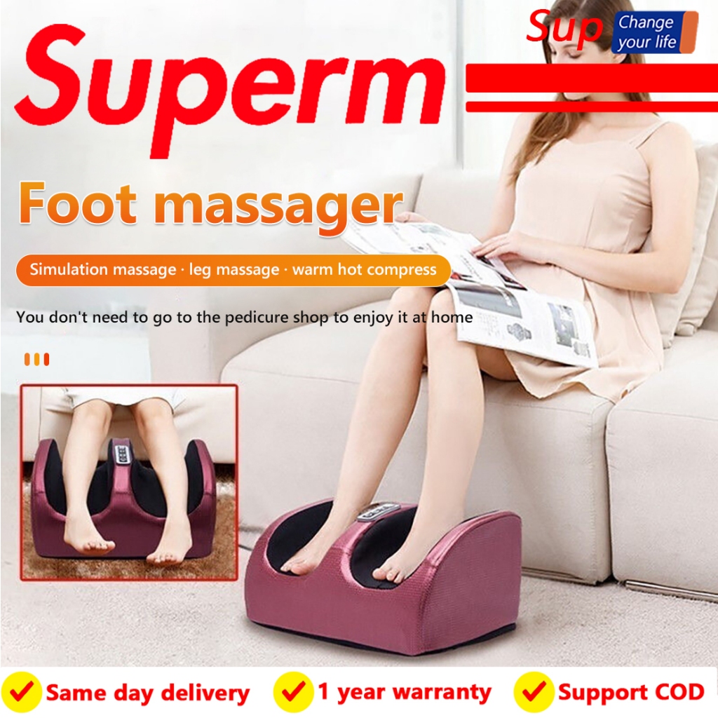 Electric Foot Massager Remote Control heating Leg Relax Massager ...