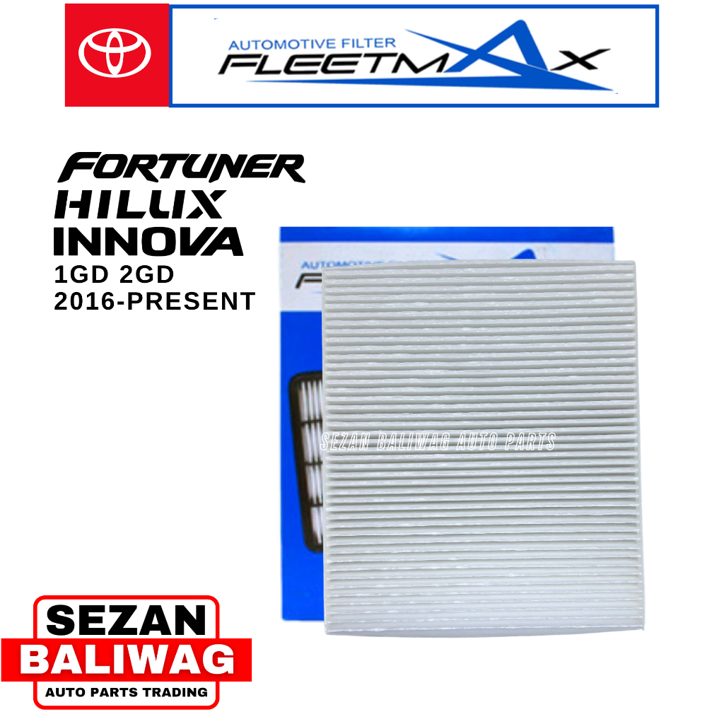 FLEETMAX CABIN FILTER AIRCON FILTER TOYOTA FORTUNER INNOVA HILUX 1GD ...