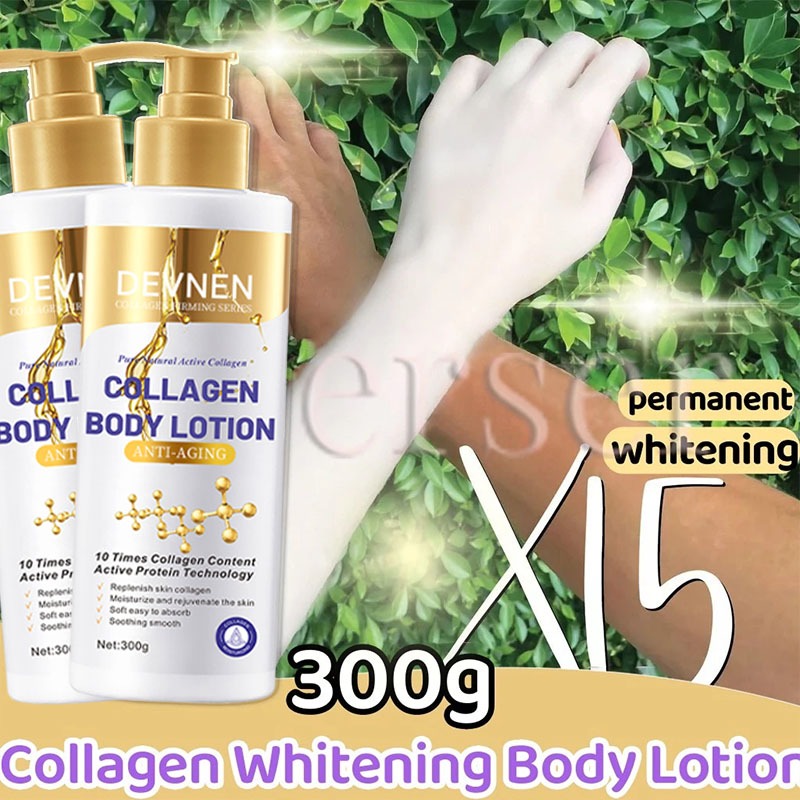 DEVNEN Collagen Whitening Body Lotion Remove Melanin Improve Lighten ...