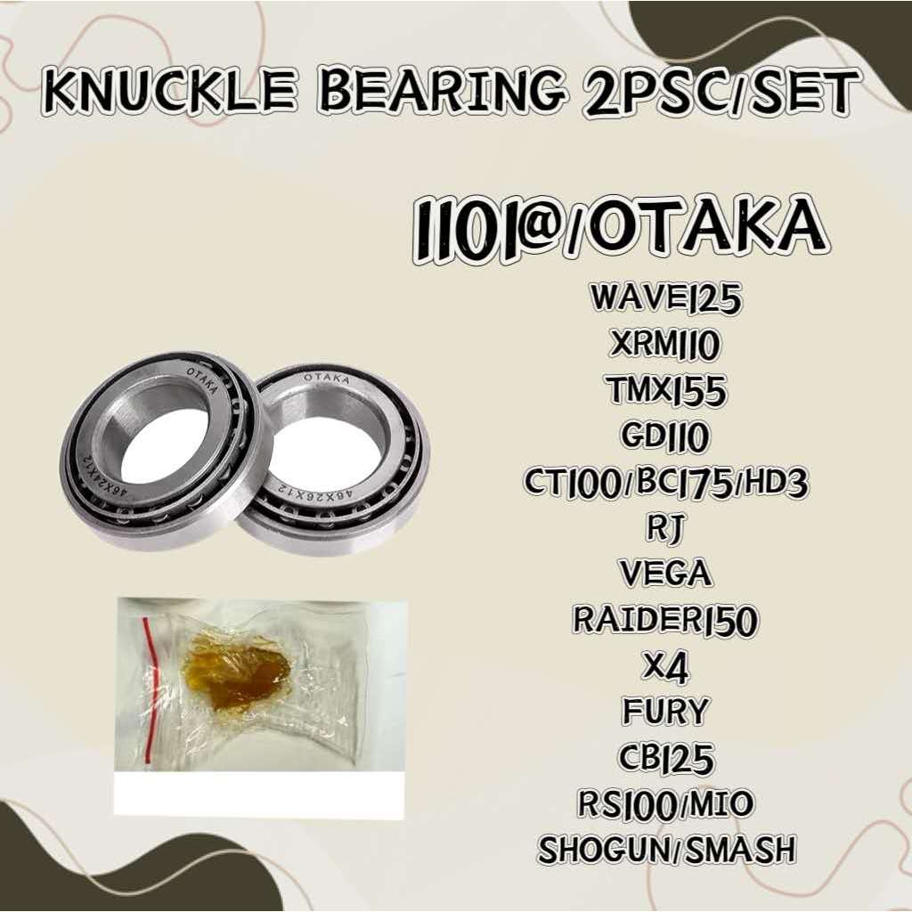 KNUCKLE BEARING FOR X4/MIO/FURY/GD110/CT100/TMX155/XRM110/XRM110 ...