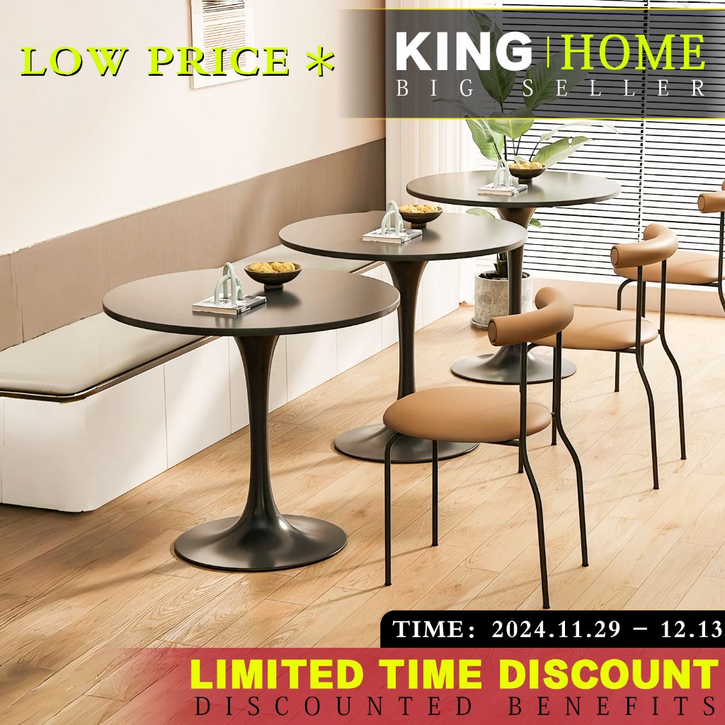 KING HOME Nordic Small Round Table Corner Side Table Coffee Table ...