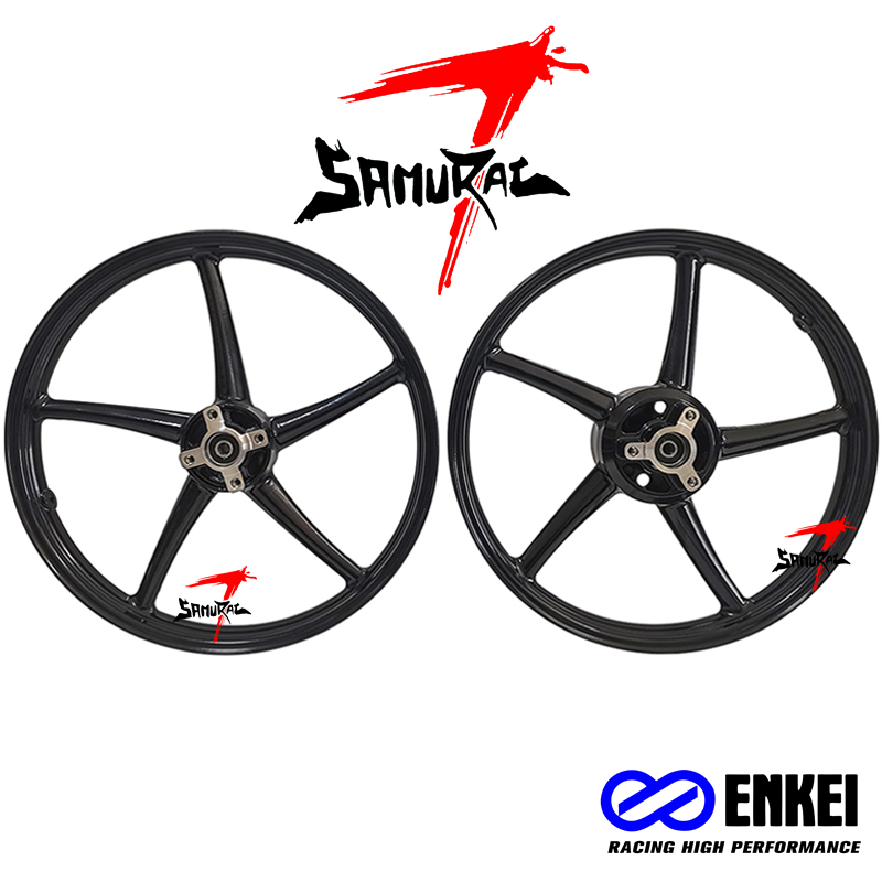 Enkei Mags 5 Spokes 522 Mags for Suzuki Raider150 Carb/FI 1.6x1.6x17 ...