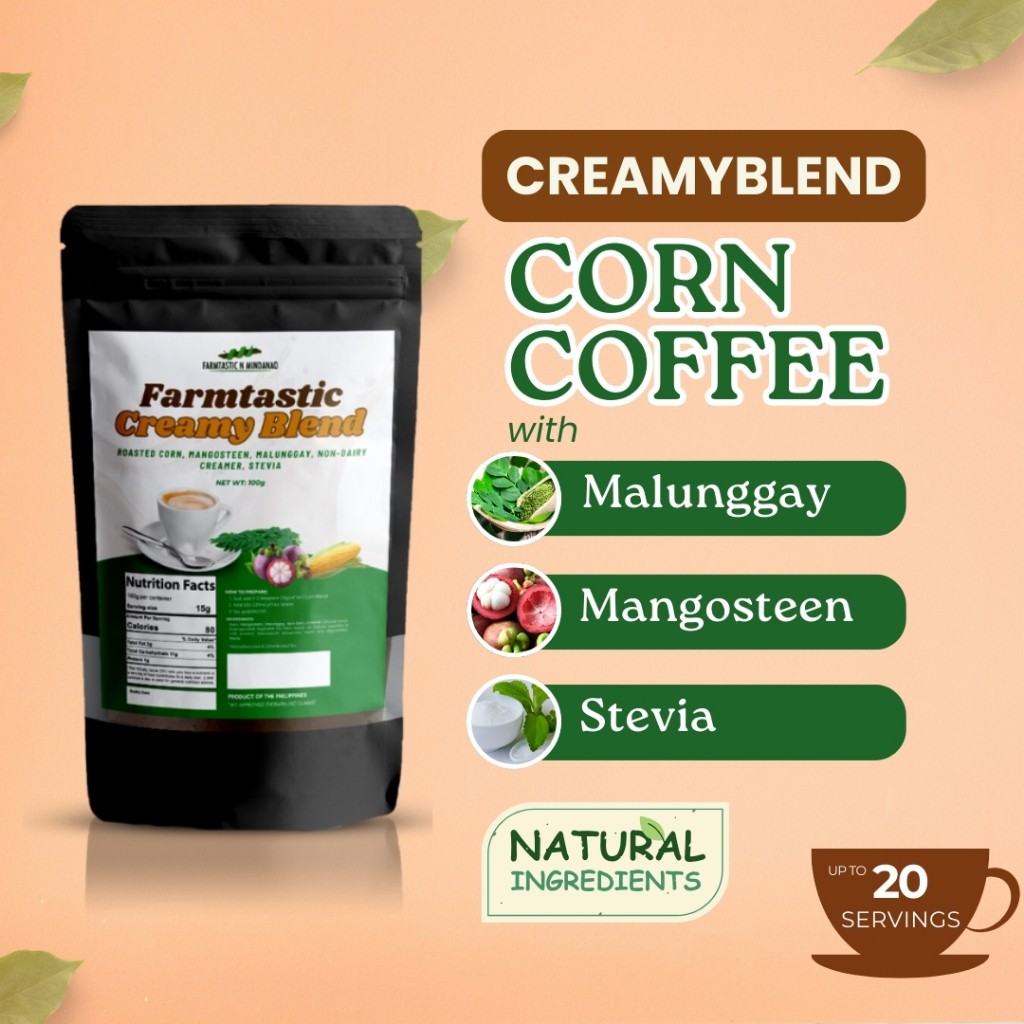 Farmtastic Creamyblend Corn Coffee With Stevia Mangosteen Malunggay ...