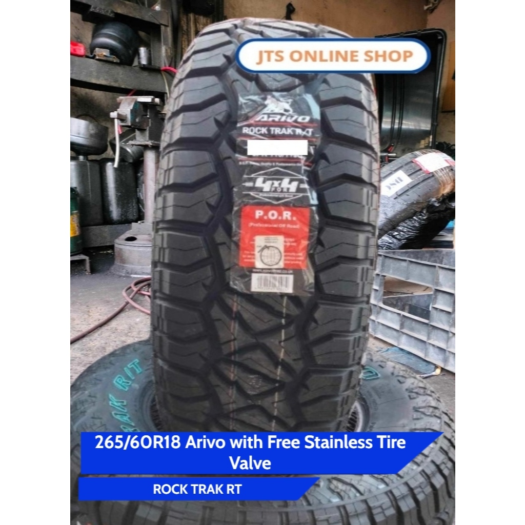 265/60R18 Arivo Rock Trak RT with Free Stainless Tire Valve | Shopee Philippines