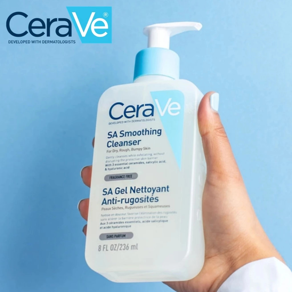 Cerave SA Salicylic Acid Cleanser/SA Cream Pimple Remover Gentle ...