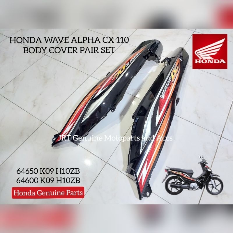 Honda Wave Alpha CX 110 Genuine Original Body Cover Pair Set | Shopee ...