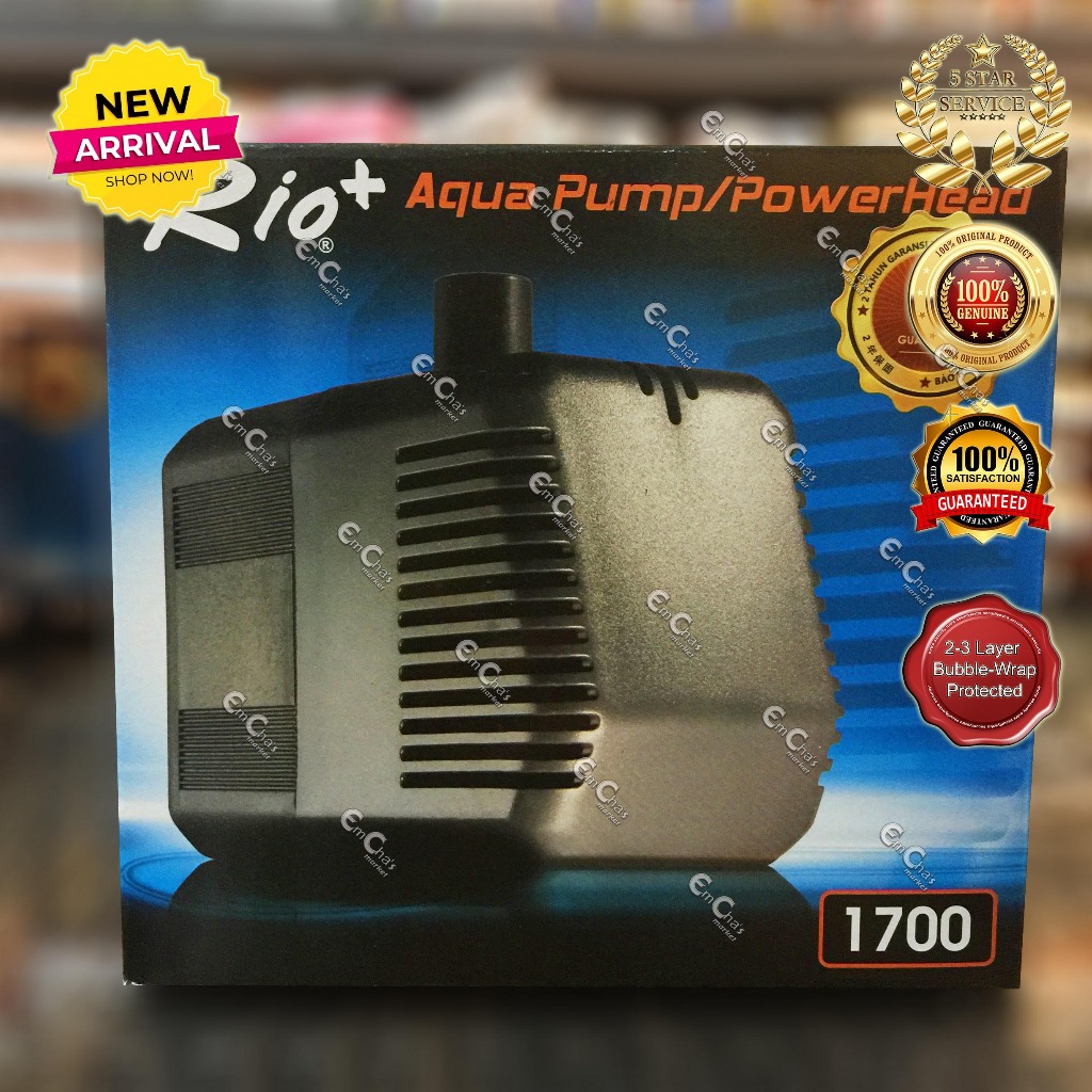 Rio 1700 Plus Water Pump Powerhead 31w For 100-120 Gallons (pwh)(100gl) Aquarium Pump Rio Pump ...