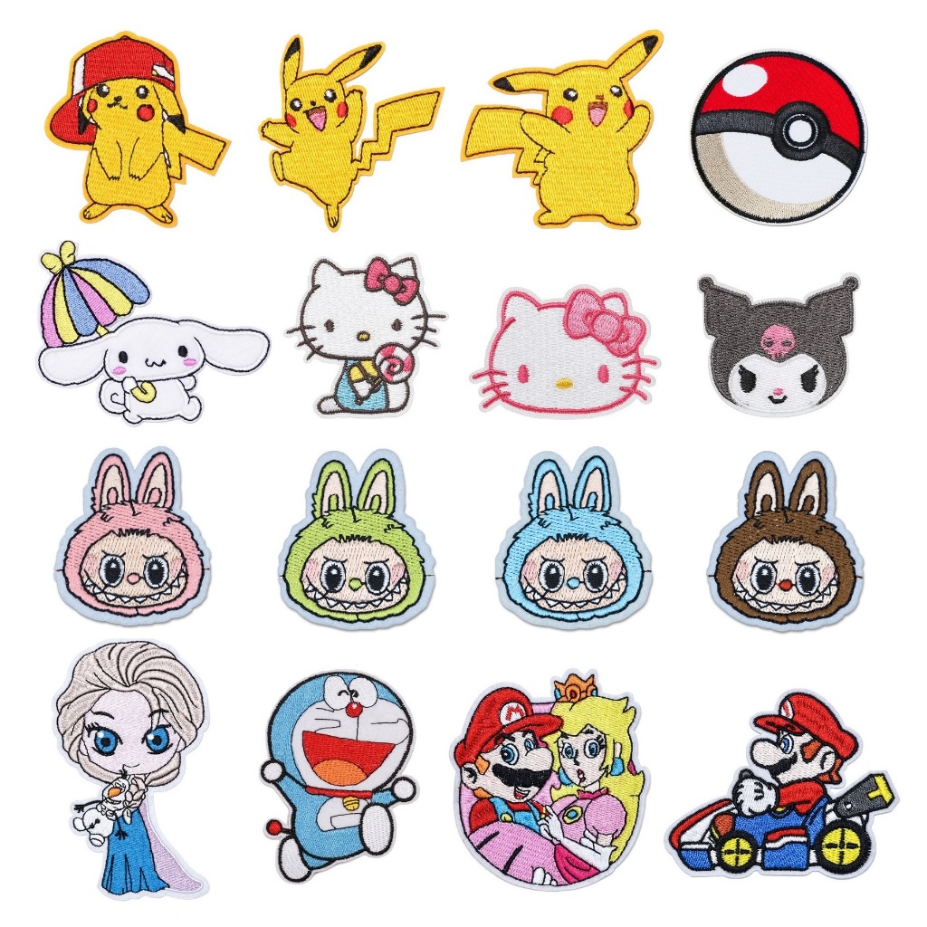 Cartoon Embroidery clothes patch stickers Iron patches clothes patch ...