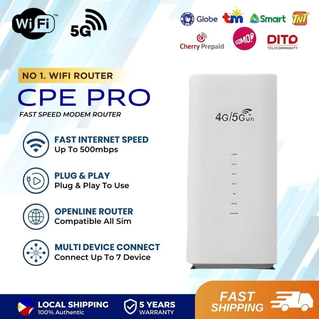 WiFi Router Sim Card Modem 𝟒𝐆/𝟓𝐆 𝐂𝐏𝐄 𝐏𝐑𝐎 LTE Open line Cat12 Up To ...