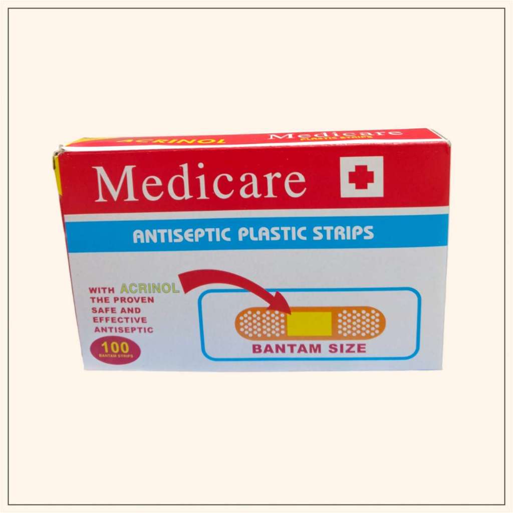 HUWA Medicare Adhesive Antiseptic Bandage Band Aid First Aid Kit 100's ...