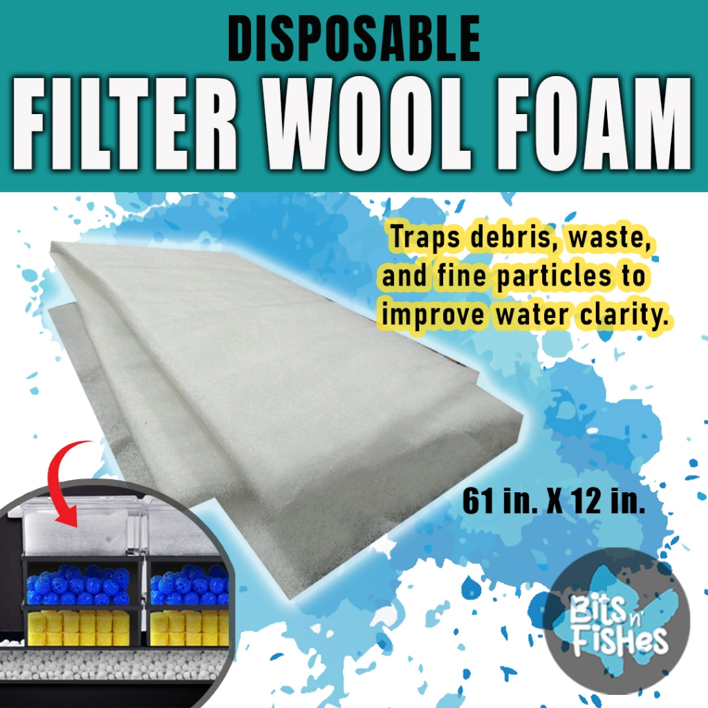 Filter Wool for Mechanical Filtration - 61” x 12” | Aquarium & Pond ...