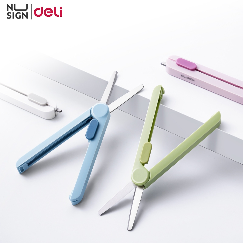 Nusign by Deli NS057 Scissors Portable Telescopic Scissors | Shopee ...
