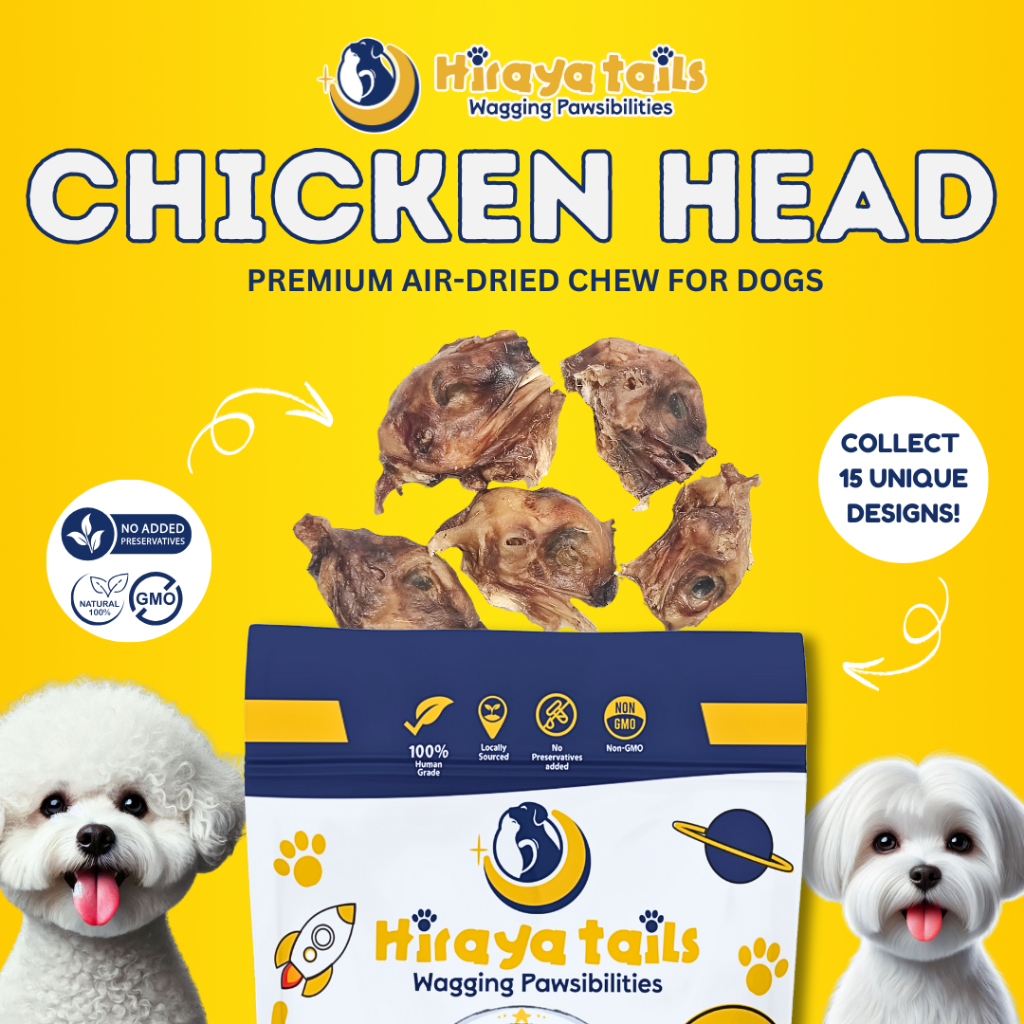 Hiraya Tails Dehydrated CHICKEN HEAD All-Natural Dog Treats | Shopee ...