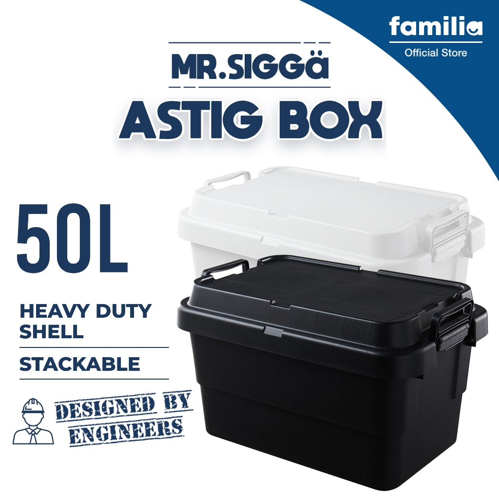 Mr. Sigga Astig Box 50L | Heavy Duty Storage Box | For Indoor, Outdoor ...