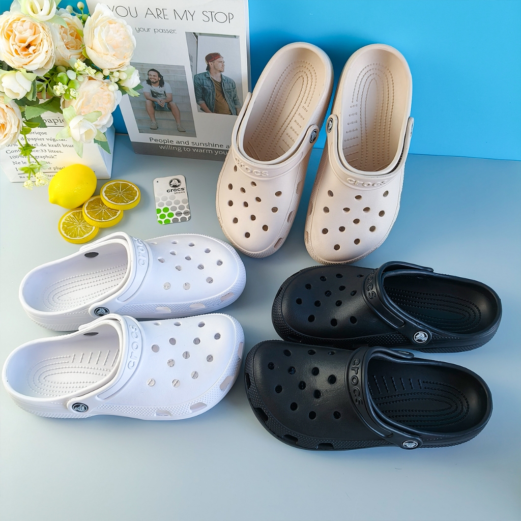Crocs Classic Women's Clogs Sandals Solid Color Soft Beach Couple ...