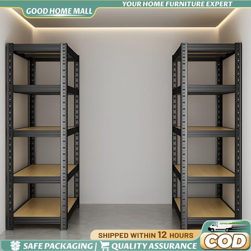 6 Layer Metal Rack Steel Rack Boltless Rack Goods Storage Shelf Heavy Duty Adjustable Stainless ...