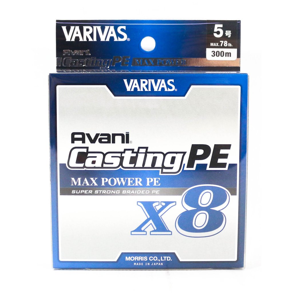 VARIVAS P.E Line AVANI MAX POWER CASTING X8 300M Fishing Line - High ...