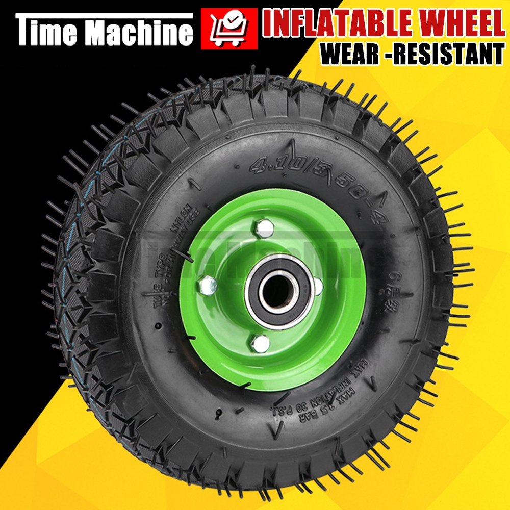 Original 10 Inch 350-4 Inflatable Wheel Mute Rubber Wheels Heavy Duty ...