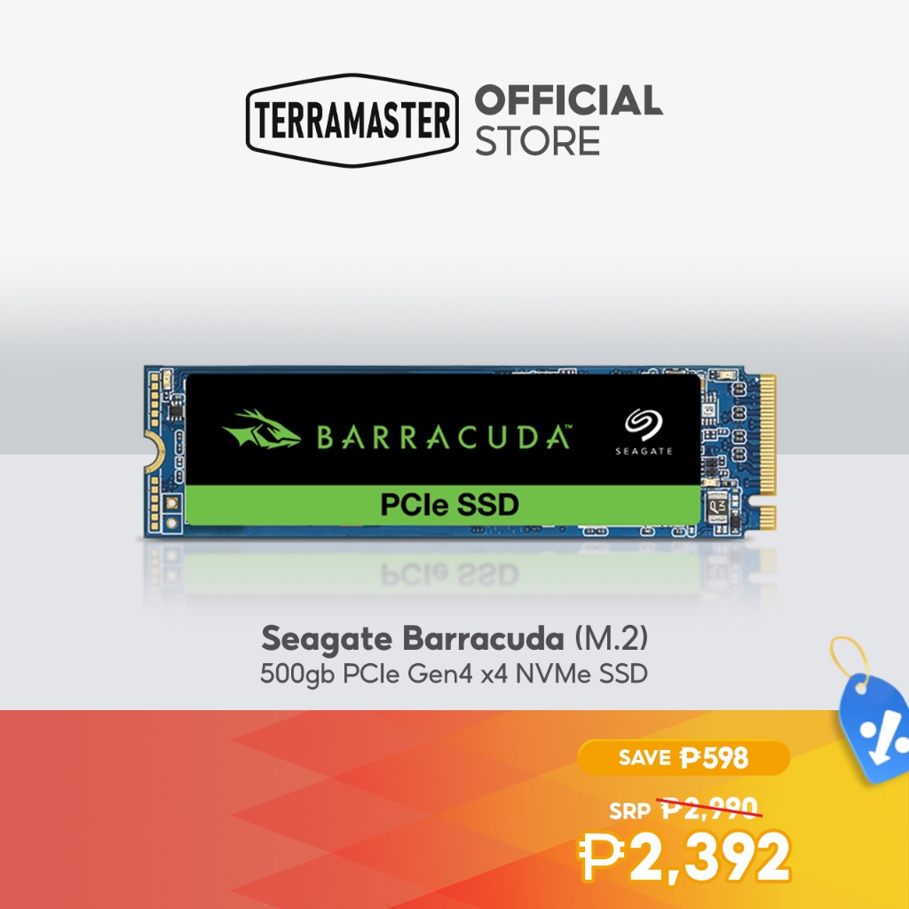 Seagate BarraCuda M.2 PCIe 500GB Gen4 x4 NVMe SSD Solid State Drive ...
