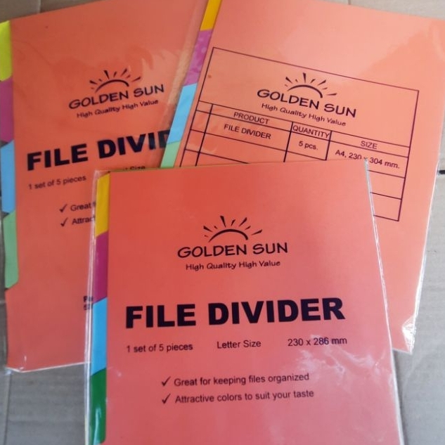 File Divider (1set of 5pcs) | Shopee Philippines