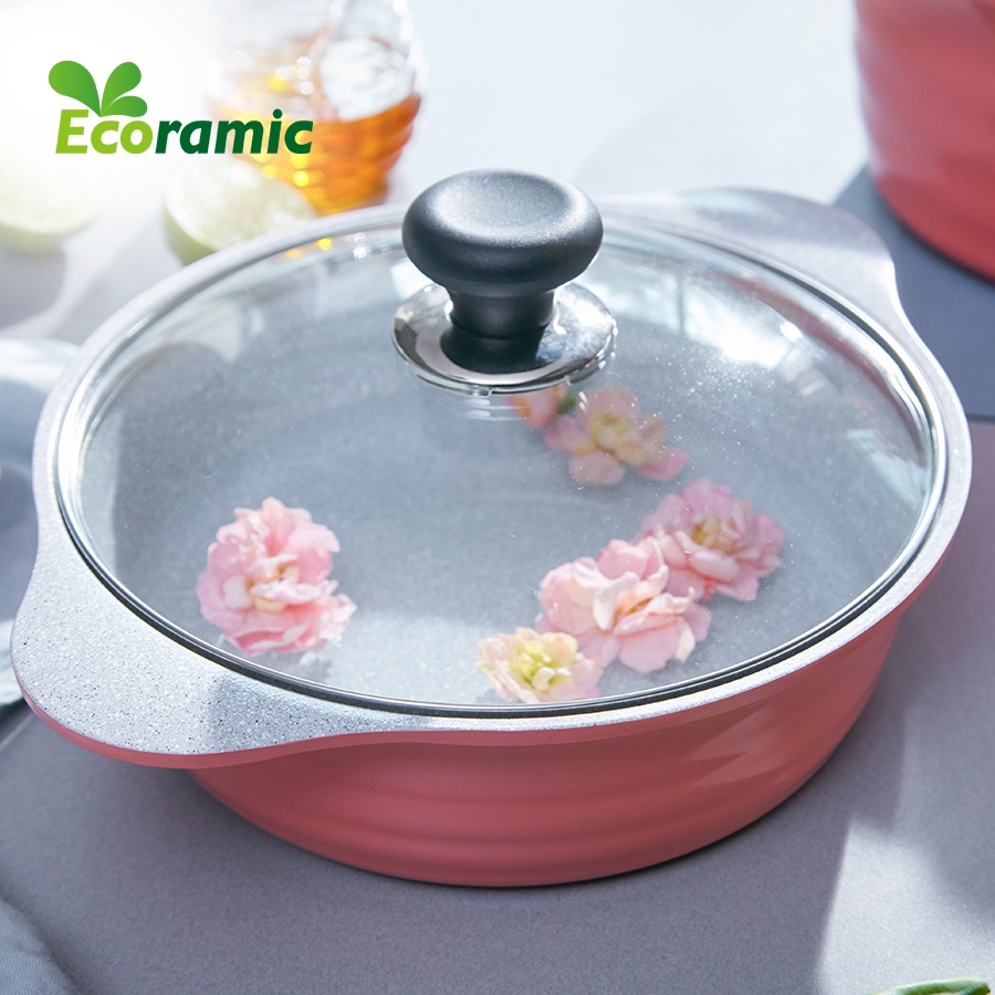 Ecoramic Blooming Pot with Glass Lid Pink | Shopee Philippines