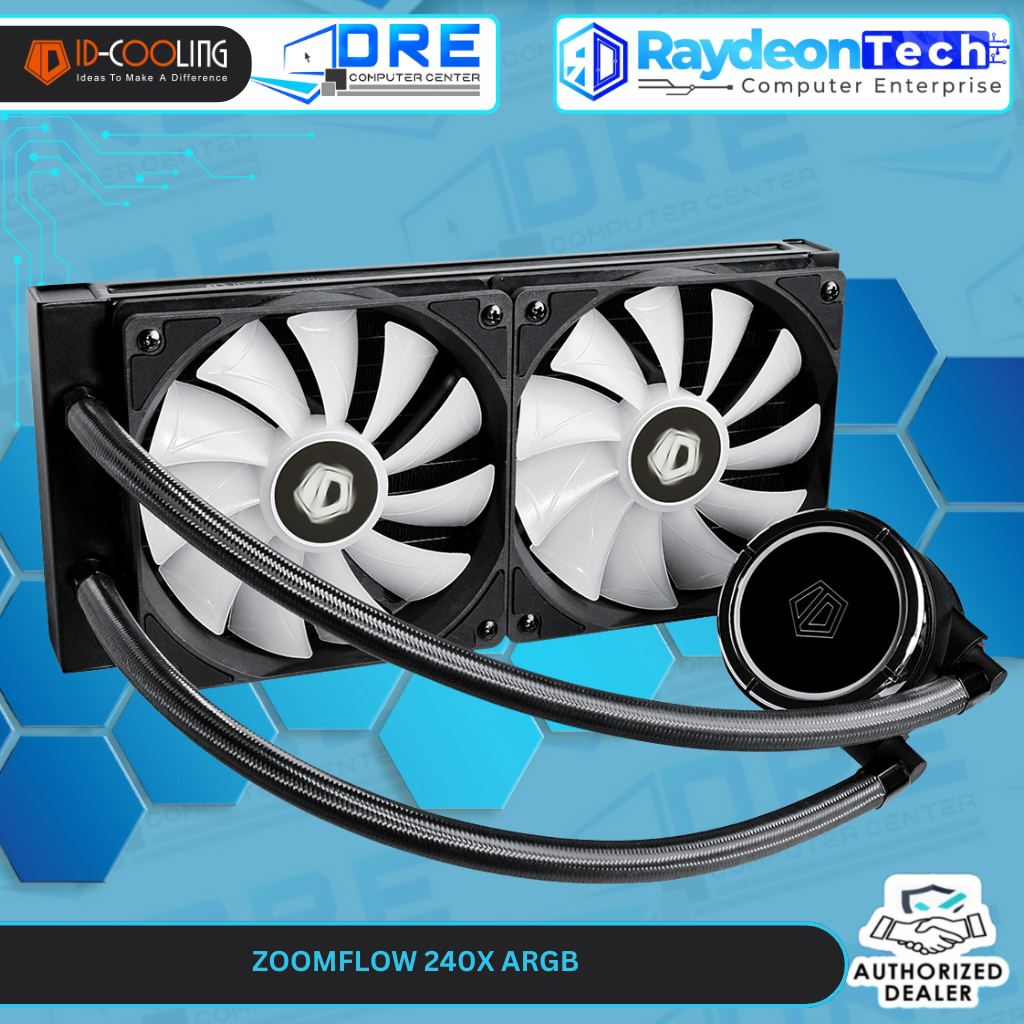 ID Cooling Zoomflow 240X AIO CPU Liquid Cooling ARGB, | Shopee Philippines