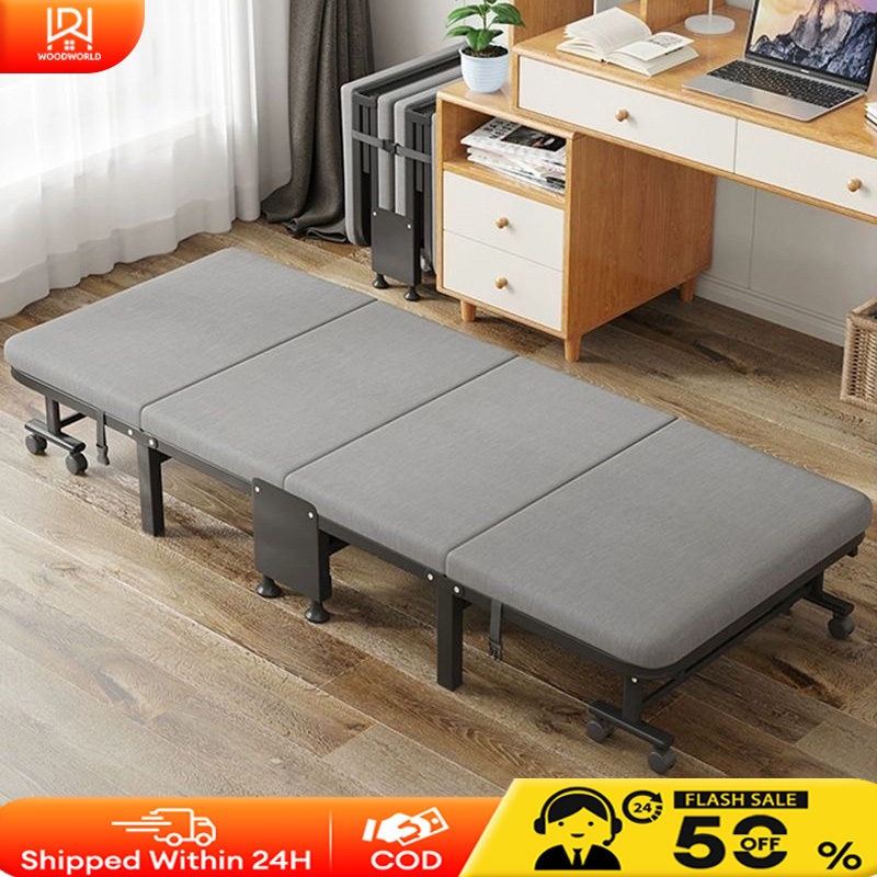 Folding Bed With Foam Heavy Duty Portable adjustable folding bed Single ...