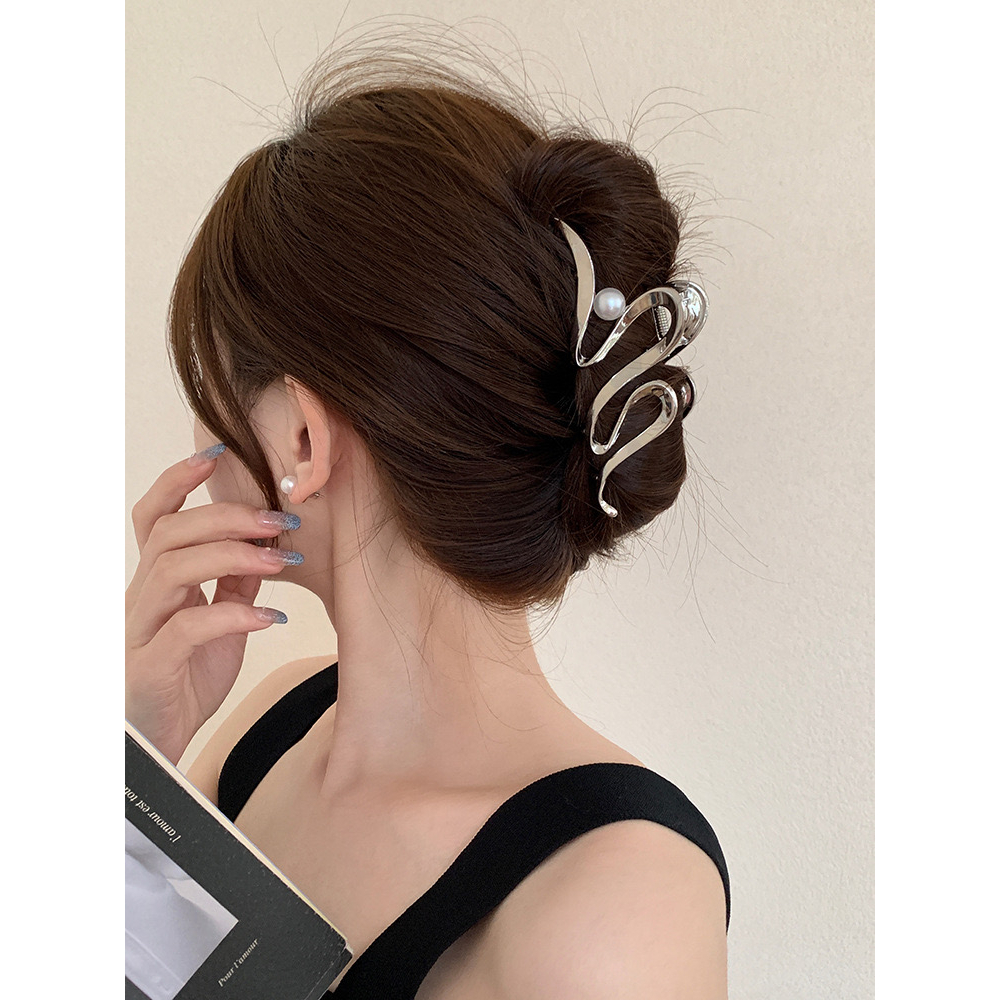New Korea Style Fashion Elegant Hair Clip Wave Hair Clamp Metal ...