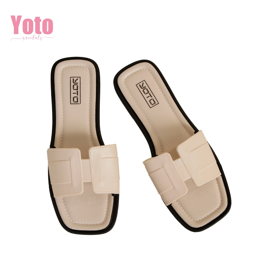 YOTO New Trendy Slip On Comfy Summer Slide Open Toe Rubber made ...