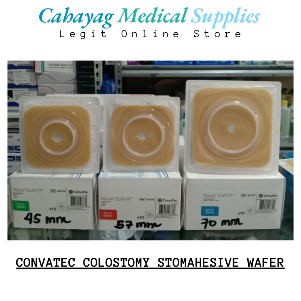 CONVATEC COLOSTOMY BAG OPAQUE & STOMAHESIVE WAFER SET 45MM/57MM/70MM ...