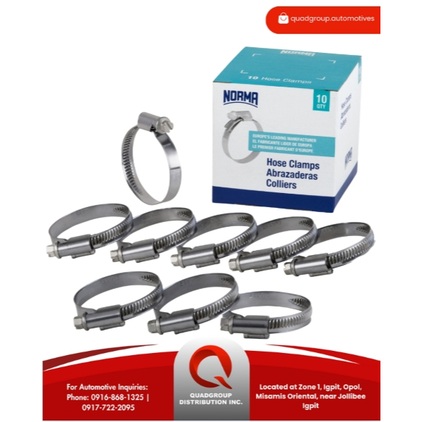 NORMA HOSE CLAMP AVAILABLE IN DIFFERENT SIZES | Shopee Philippines