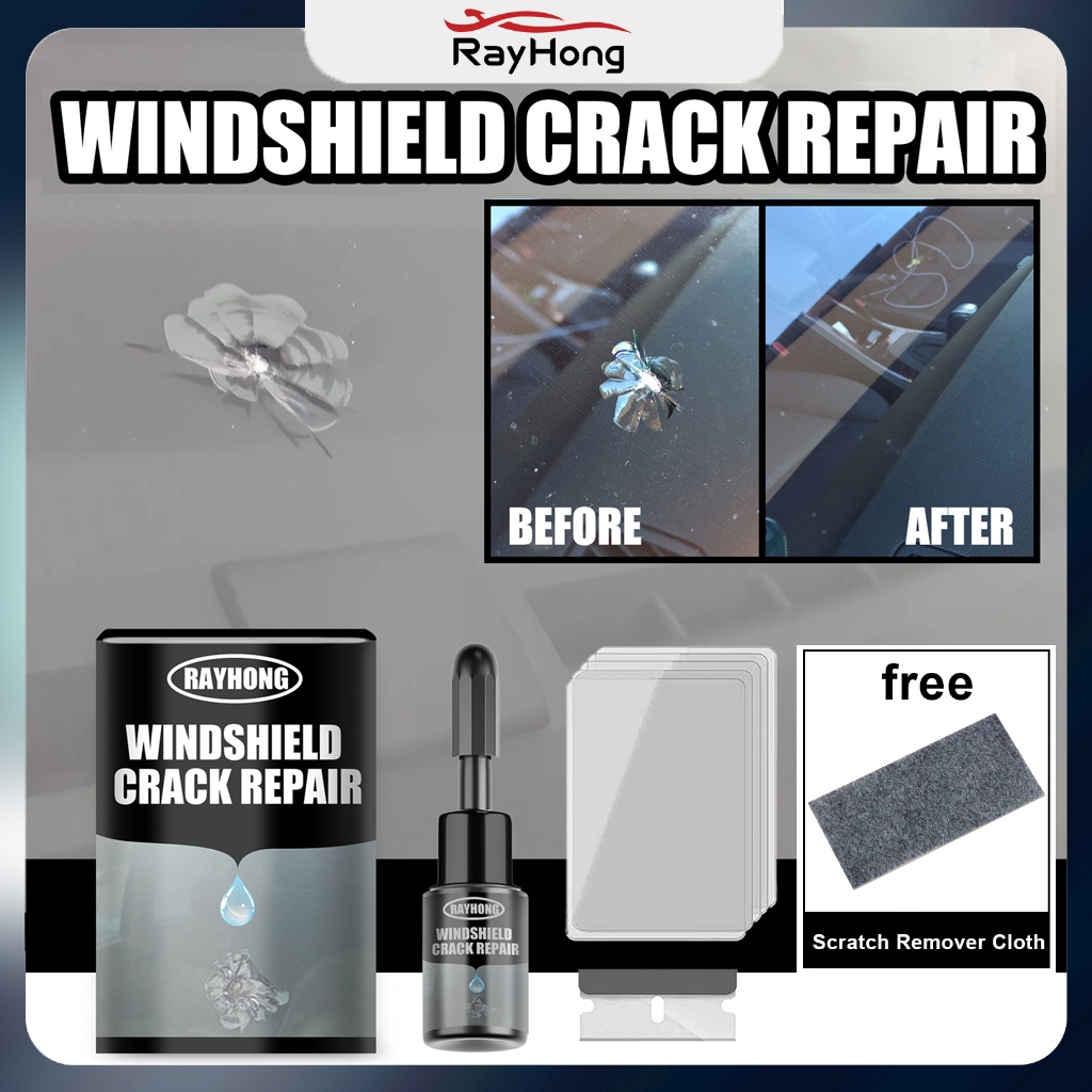 Rayhong Windshield Crack Repair Kit 20ml Car Glass Repair Fluid Crack ...